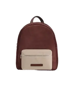 Brunello Cucinelli Suede And Techno Cotton Backpack