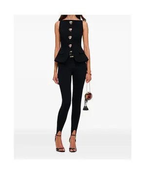 SELF-PORTRAIT Wool Crepe Top