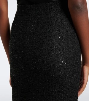 Roland Mouret Sequined Bouclé Pencil Skirt