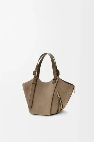 Loewe Hammock Flip Bag In Suede