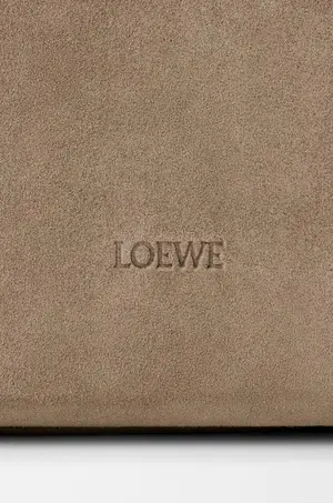 Loewe Hammock Flip Bag In Suede