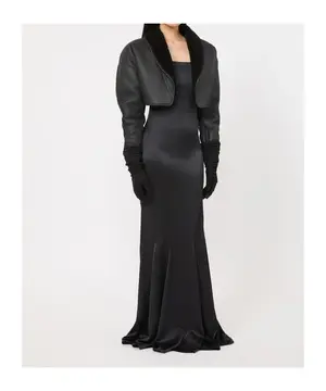 Max Mara Silk Satin Bustier Dress