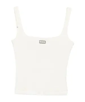 ENTIRE STUDIOS Logo-patch Top - White