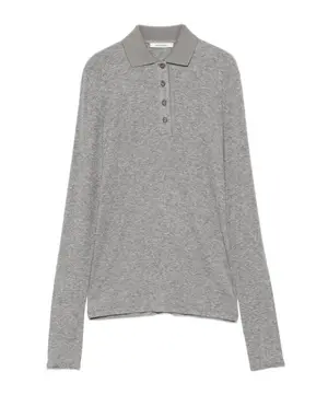 ENTIRE STUDIOS Long-sleeve Polo Shirt - Grey