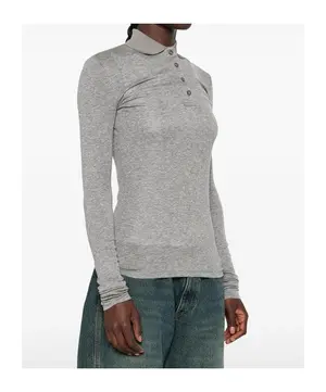 ENTIRE STUDIOS Long-sleeve Polo Shirt - Grey
