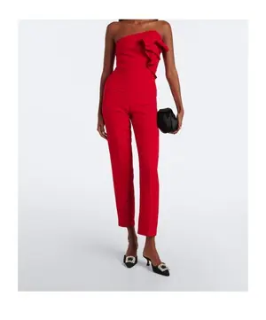 Roland Mouret Ruffled Wool And Silk Cady Corset
