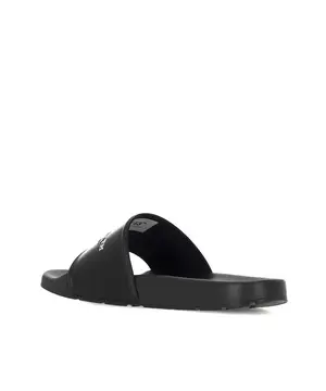 Off-White Round-toe Slippers