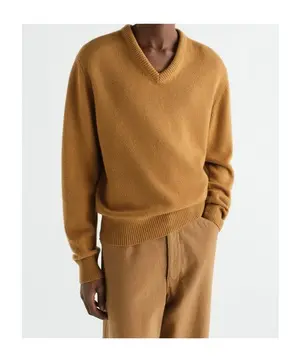 LEMAIRE V-neck Sweater In Cashmere