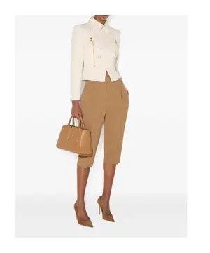 Elisabetta Franchi Jacket In Double Layer Stretch Crêpe Fabric - No