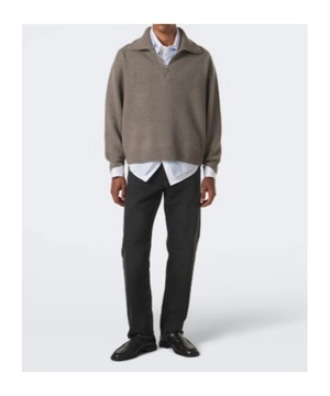 FRAME Zip-up Knit Sweater