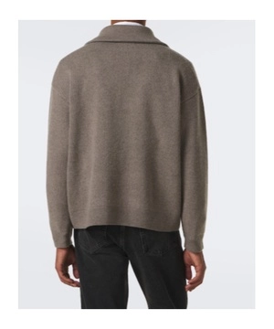 FRAME Zip-up Knit Sweater