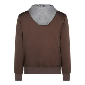 Eleventy Silk Hooded Jacket