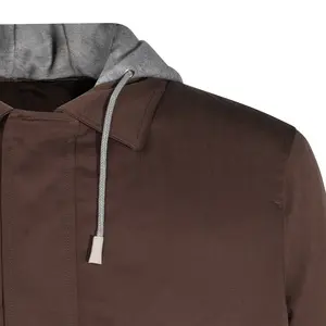 Eleventy Silk Hooded Jacket