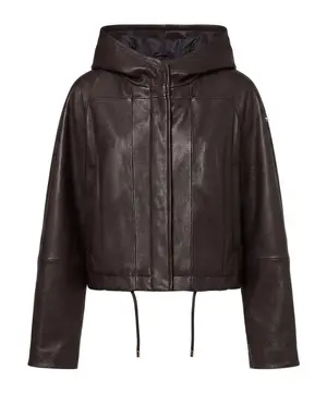 Sportmax Long-sleeve Leather Jacket