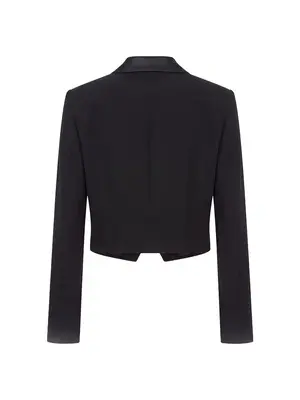 Max Mara Mxecestino Cropped Tuxedo Jacket - No