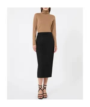 Max Mara Wool Yarn Polo-neck Sweater