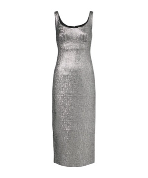 Roland Mouret Jacquard Corset Dress - Silver