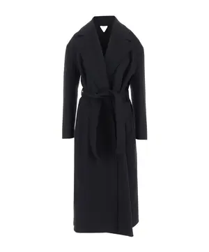 Bottega Veneta Long-sleeved Belted Coat
