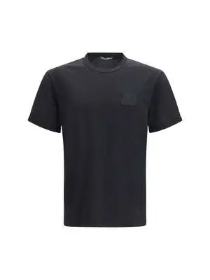 Dolce & Gabbana Cotton T-shirt With Patch - Black