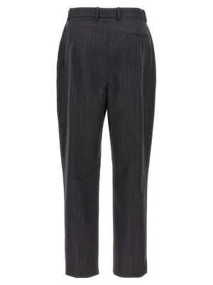 Alexander McQueen Pinstripe Pants - Gray