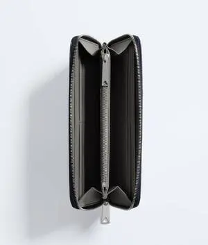 Bottega Veneta Intrecciato Zip Around Wallet