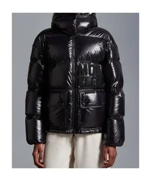 Moncler Abbaye Short Down Jacket - Black
