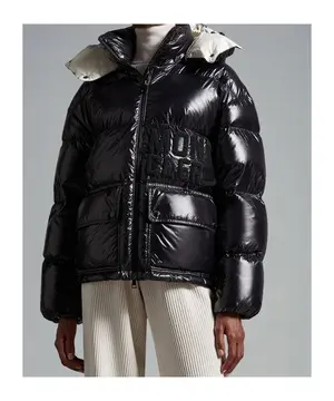 Moncler Abbaye Short Down Jacket - Black