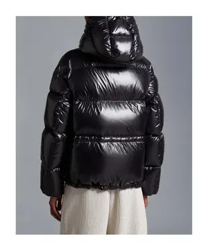 Moncler Abbaye Short Down Jacket - Black