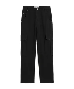 AMI Paris Belt-loop Cargo Trousers - Black
