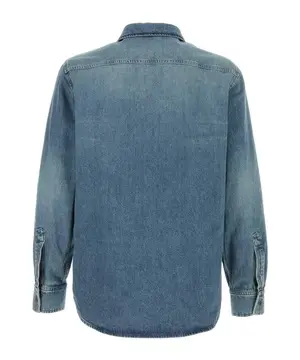 Gucci Cotton Denim Shirt With Embroidery