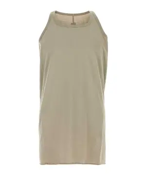 Rick Owens Logo Patch Sleeveless T-shirt - Beige