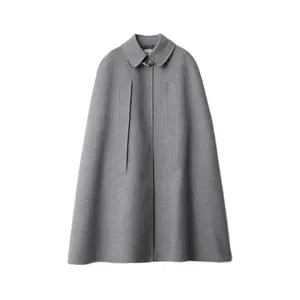Burberry Wool Cashmere Cape - Iron-gray