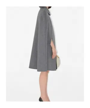 Burberry Wool Cashmere Cape - Iron-gray