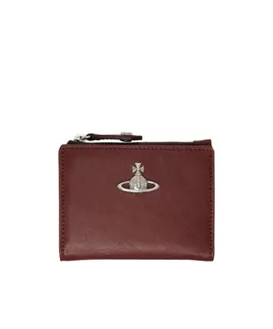 VIVIENNE WESTWOOD Orb Zip Bifold Wallet - Maroon