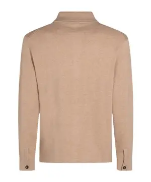 Canali Button-up Shirt Collar Cardigan