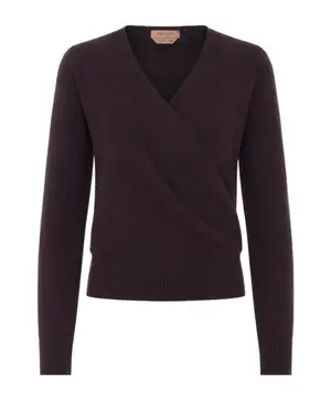 TWINSET Wrap V-neck Knitted Sweater - No