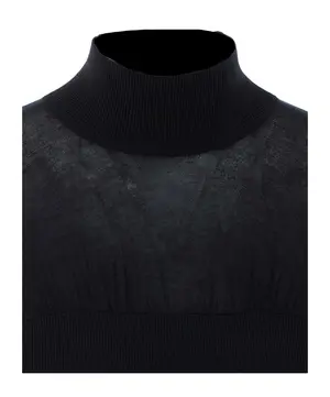 Elisabetta Franchi Long Sleeved Ribbed Bodysuit