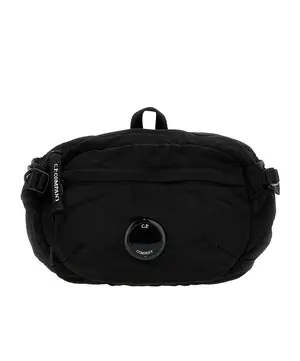 C.P. COMPANY Lens Detailed Buckle Belt Bag - Black