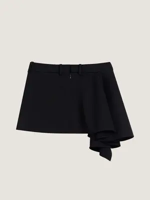 Givenchy Slashed Mini Skirt In Wool