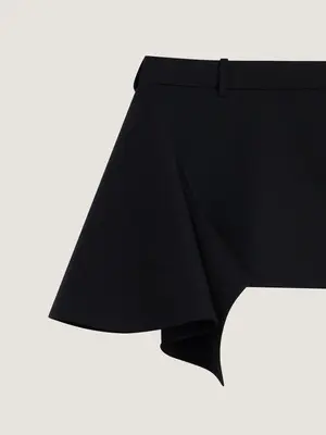 Givenchy Slashed Mini Skirt In Wool
