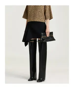Givenchy Slashed Mini Skirt In Wool