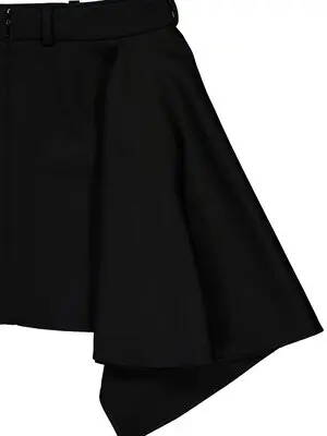 Givenchy Slashed Mini Skirt In Wool