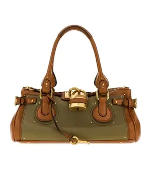Chloé Paddington Canvas Shoulder Bag