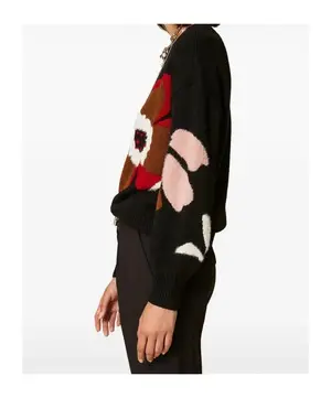 TWINSET Floral Jacquard Sweater