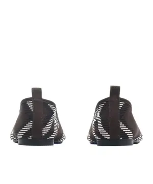 Burberry Checked Knitted Slip-on Ballerina Shoes