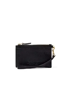 Marc Jacobs Logo Embossed Top-zip Wristlet