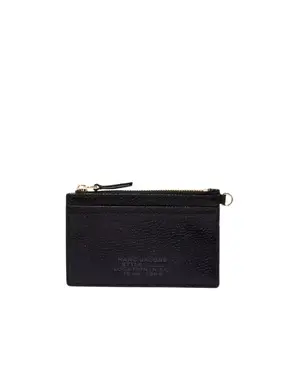 Marc Jacobs Logo Embossed Top-zip Wristlet
