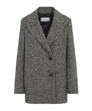 Peserico Herringbone Short Coat