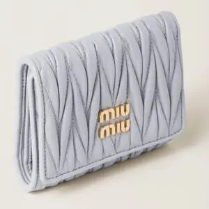 Miu Miu Small Matelassé Nappa Leather Wallet