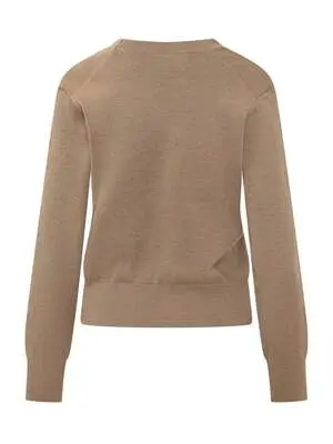 AMI Paris Long-sleeve Knit Top